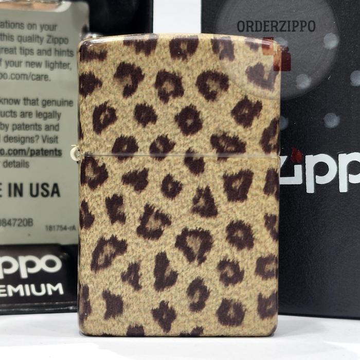 Jual Zippo Original Leopard Skin Design Full color 540 48219 - Jakarta ...