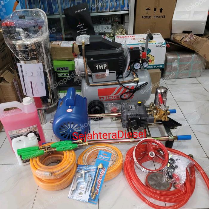 Jual Paket Komplit Usaha Steam Cuci Listrik Motor Mobil Salju Kompresor1HP - Kab. Bekasi ...