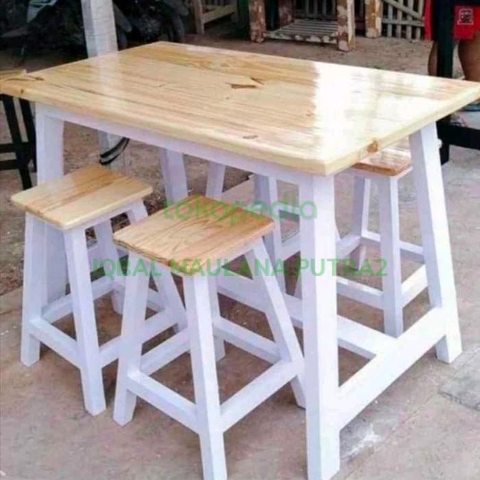 Jual meja makan meja resto set standar kayu jati belanda - Kota ...