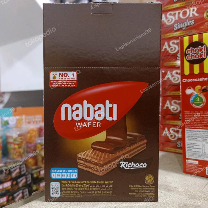 Jual Nabati Wafer Richoco Wafer Krim Cokelat 120gr Isi 20 x 6gr - Jakarta Timur ...