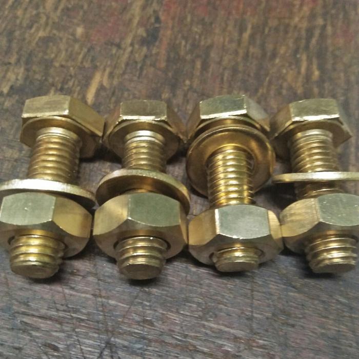 Jual BAUT MUR KUNINGAN FULL SET M10 X 30 - Jakarta Barat ...