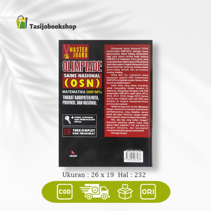 Jual Buku Master Juara Olimpiade Sains Nasional (osn) Matematika Smp/mts Di Seller Sangninja ...