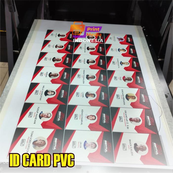 Jual CETAK ID CARD PVC SATUAN NAME TAG - 1 Sisi - Kab. Tangerang ...