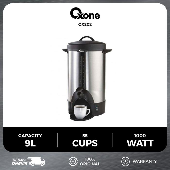 Promo Oxone OX202 Coffe Maker Water Boiler Kettle Electric 9L Stainless Cicil 0% 3x - Jakarta ...
