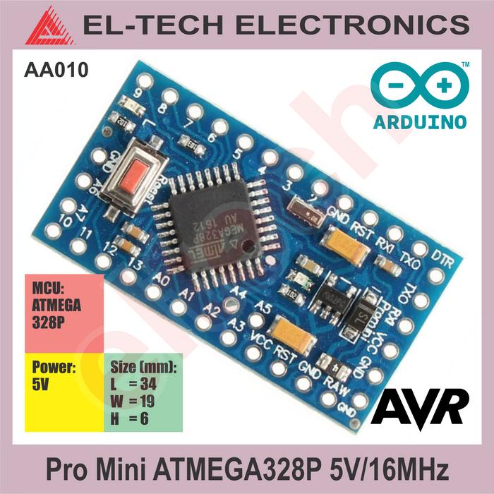 Jual ARDUINO PRO MINI ATMEGA328 - Kota Surabaya - ELTECH online | Tokopedia