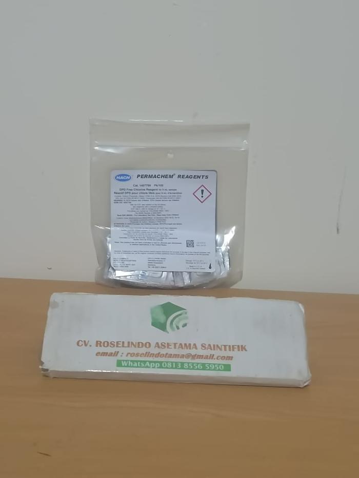 Jual HACH 14077-99 DPD Free Chlorine Reagent Powder Pillows 5 mL PK/100 ...