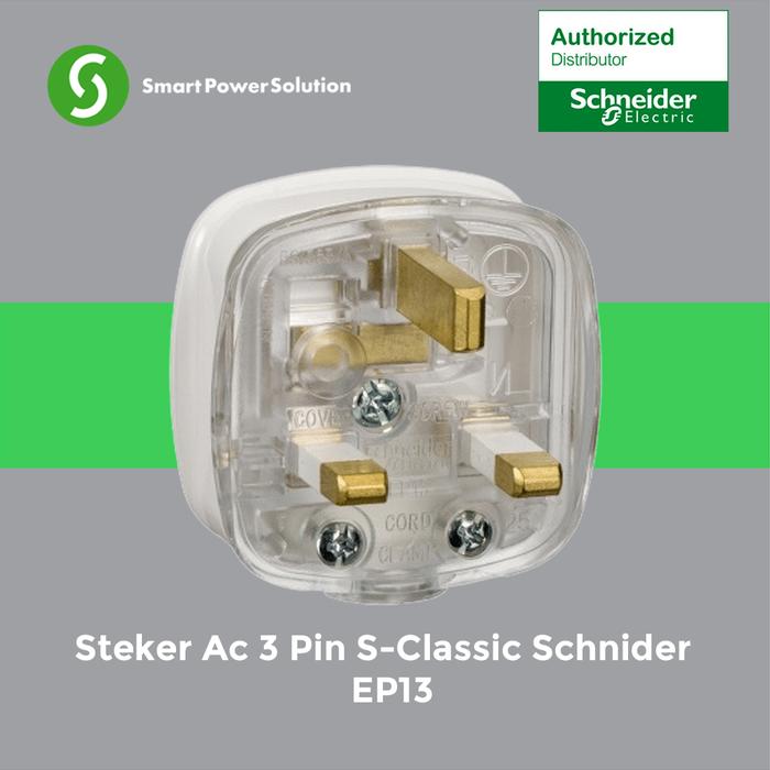 Promo Schneider Plug Steker 3 Pin S-Classic - EP13 - Jakarta Pusat ...
