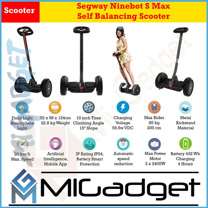 Jual Segway Ninebot S Max Self Balancing Scooter - Kota Malang ...