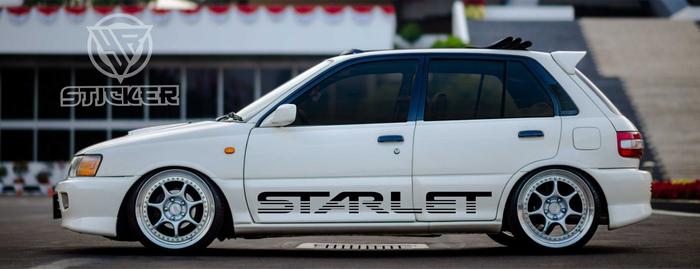 Jual cutting sticker mobil starlet gt starlet turbo starlet kotak dll ...