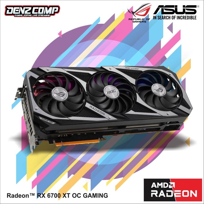 Jual VGA ASUS ROG STRIX RX 6700 XT GAMING OC 12GB GDDR6 | ROG-STRIX ...