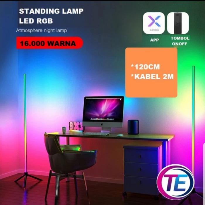 Jual Lampu RGB stand sudut lantai minimalis/standis side floor lamp ...
