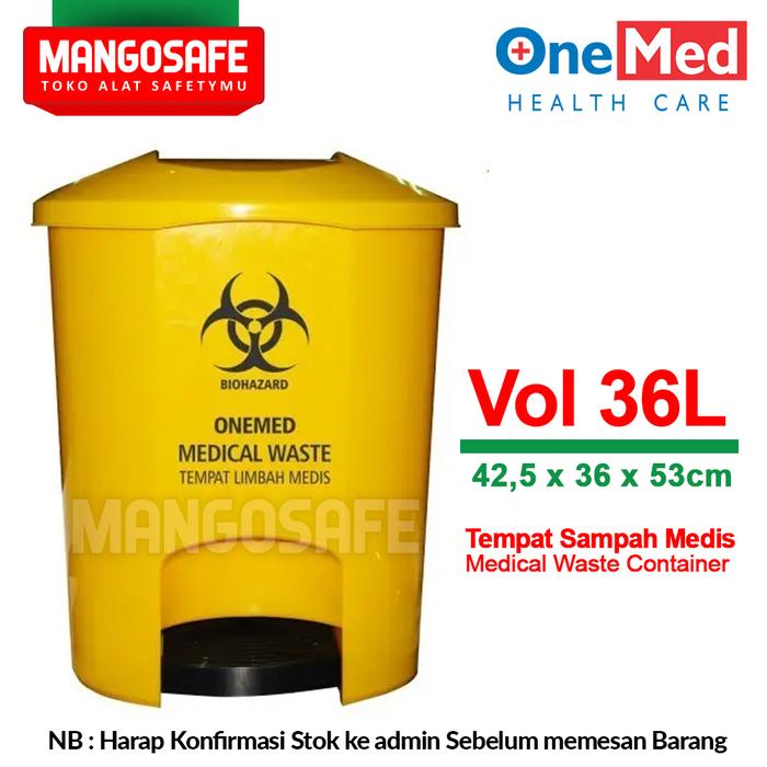 Jual 36 Liter Tong Sampah Limbah Medis ONEMED Medical Waste Container ...