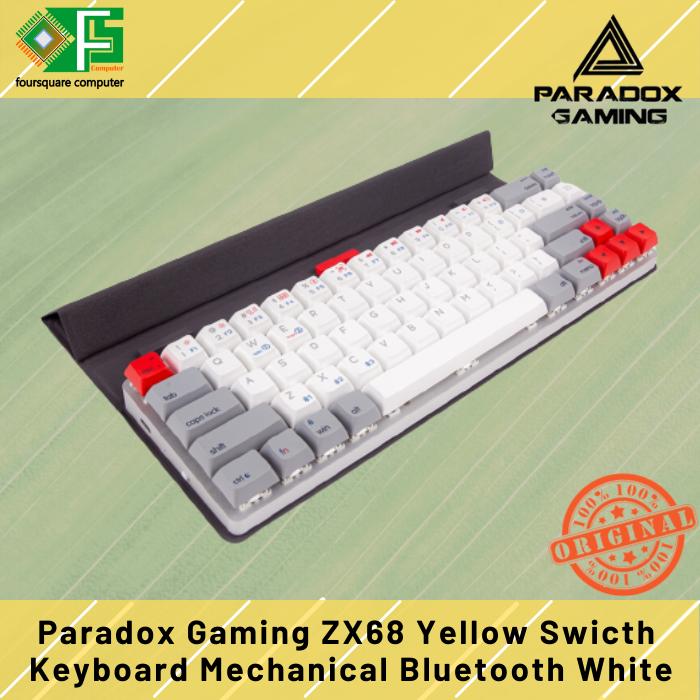 Jual Keyboard Mechanical Paradox Gaming ZX68 Yellow Gateron Switch White BT - Kota Bandung ...