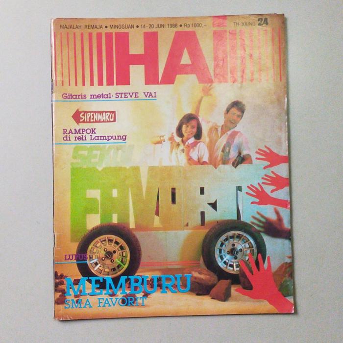 Jual Majalah Hai no.24 / 14 Juni 1988 - Gitaris Metal Steve Vai - Kota ...