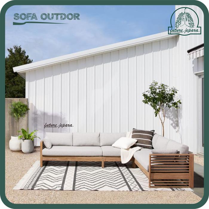 Jual SOFA KURSI OUTDOR MINIMALIS SOFA TERAS SANTAI KAYU JATI JEPARA ...