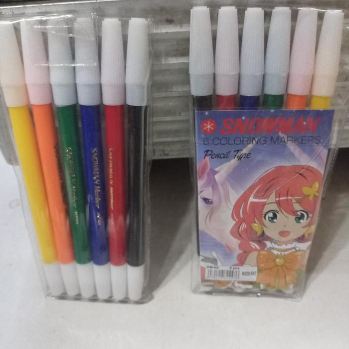 Jual Spidol Snowman kecil/Spidol snowman 6 warna - Jakarta Timur - Dua ...