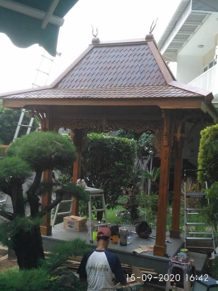 Jual gazebo joglo jawa / gazebo saung / gazebo pendopo mini / gasebo ...