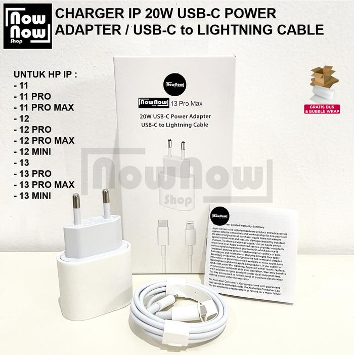 Jual Charger iP 20W USB-C Power Delivery + USB C to Lightning Cable ...