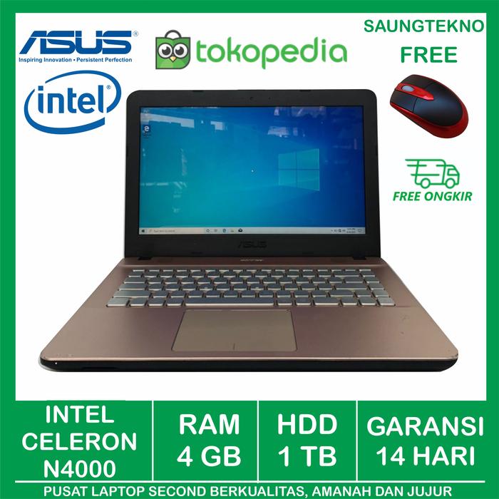 Jual LAPTOP ASUS VIVOBOOK X441M CEL N4000 RAM 4GB HD 1TB-SECOND GARANSI ...