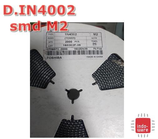 Jual Dioda M2 SMD 1N4002 1A 400V IN4004 Silicon Diode Rectifier DO ...
