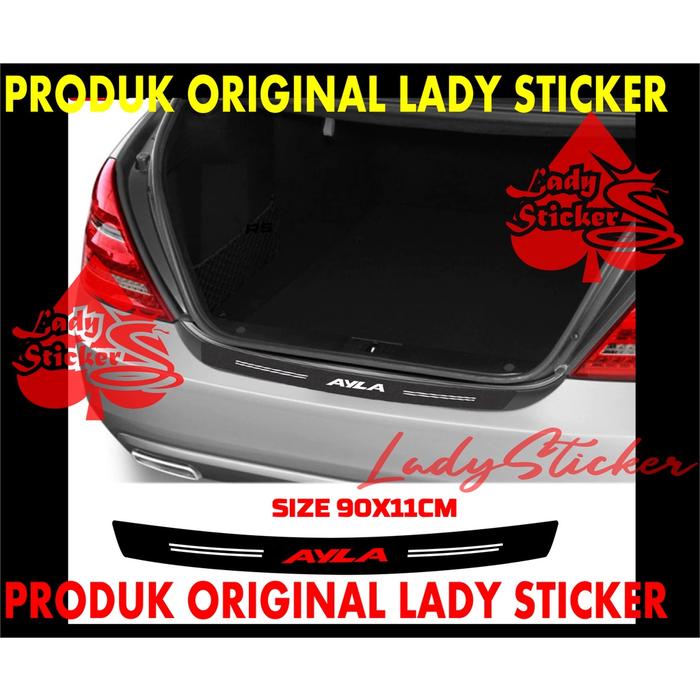 Jual sticker carbon bagasi ayla sticker karbon 3d pelindung bagasi ayla ...
