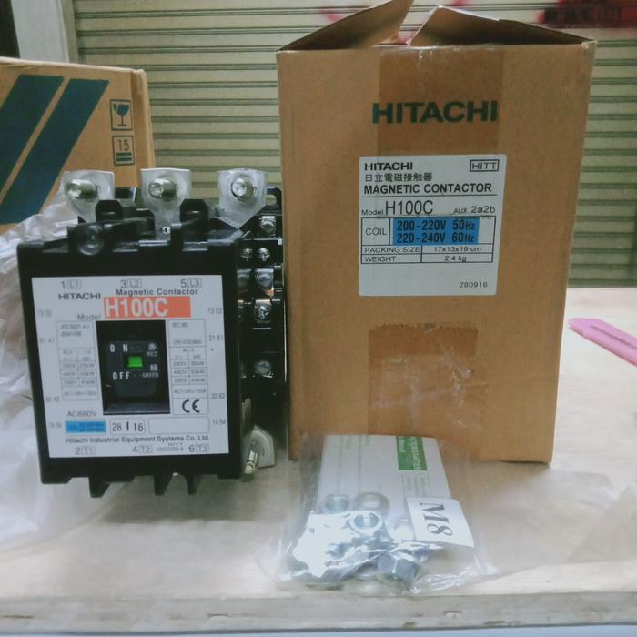 Jual MAGNETIC CONTACTOR HITACHI H100C 220V ORIGINAL ASLI 💯 - Kota ...