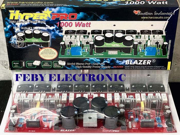 Jual KIT AMPLIFIER BLAZER HYPER PRO 1000W 2x500W STEREO AMPLI POWER ...