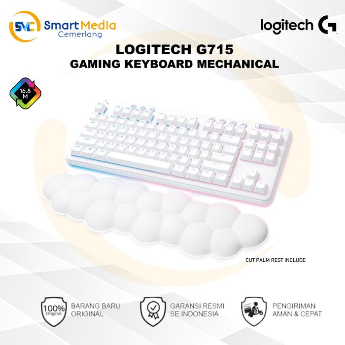 Promo Logitech G715 Keyboard Gaming Wireless Bluetooth TKL RGB ...