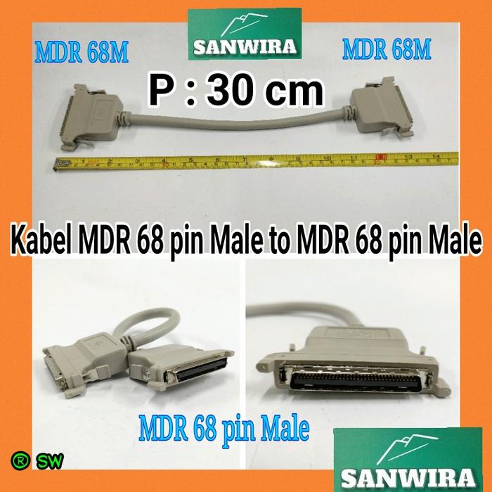 Jual Kabel MDR 68 pin Male to MDR 68 pin Male - Panjang : 30 cm ...