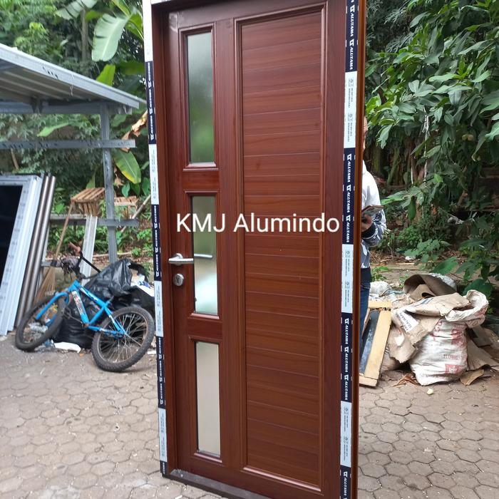 Jual Pintu aluminium serat kayu alutama inovasi kaca uk. 90x210 - Kota ...