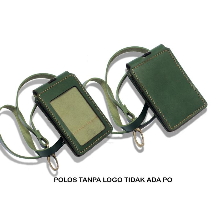 Jual Gantungan ID card holder name tag Kulit sapi asli CUSTOM NAMA dan ...