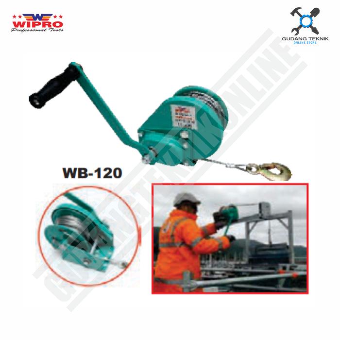 Jual Katrol Rem Tunggal Tangan 544KG WIPRO WB120 /Single Hoist Manual ...