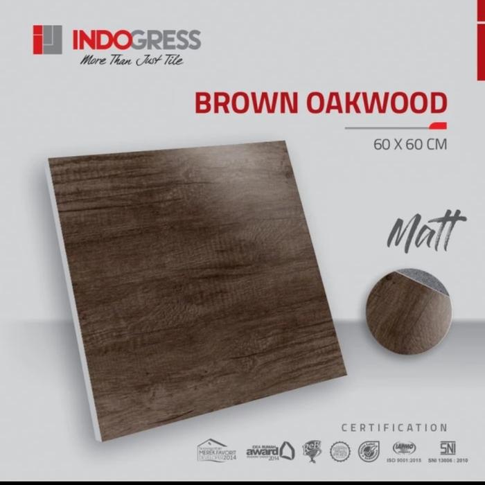 Jual granit 60x60 motif kayu brown Oakwood By indogress - Kab. Bogor - MITRA CENTRAL GRANIT ...