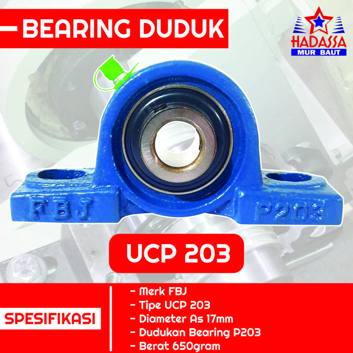Jual Bearing Duduk FBJ UCP 203 - Kab. Lumajang - Hadassa Lumajang | Tokopedia