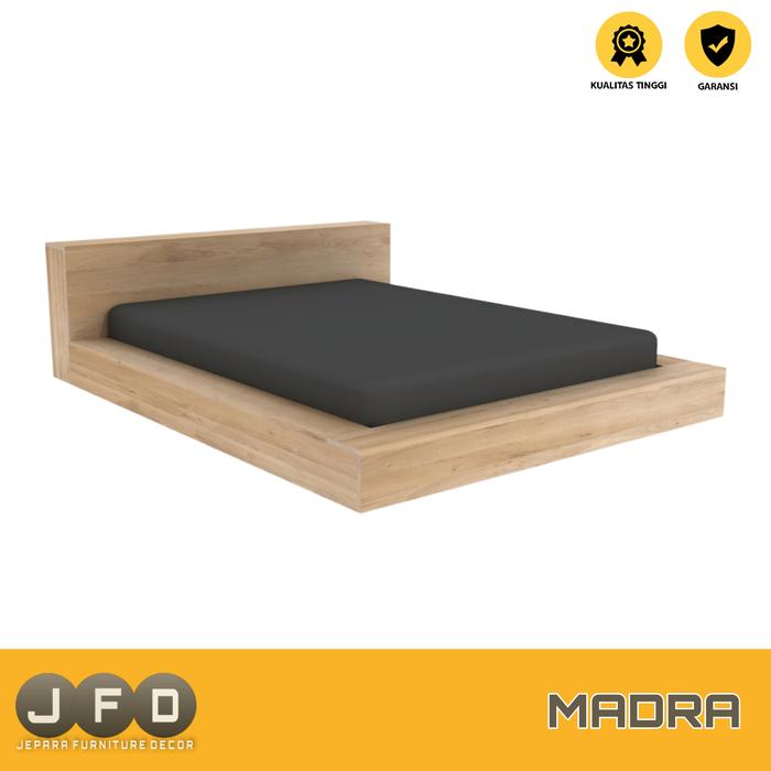Jual Dipan Tempat Tidur Kayu Jati Madra Aesthetic Low Bed Frame ...