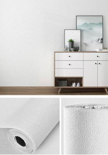 Jual Wallpaper Foam Linen Roll Serat Linen Wallpaper Dinding Polos Roll ...