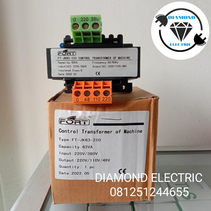 Jual Travo Step Down FORT FT-JK63-220 63VA OUTPUT 220V 110V 48V ...