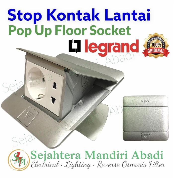 Jual Stop Kontak Lantai Legrand Pop Up Floor Socket Arde + Universal ...