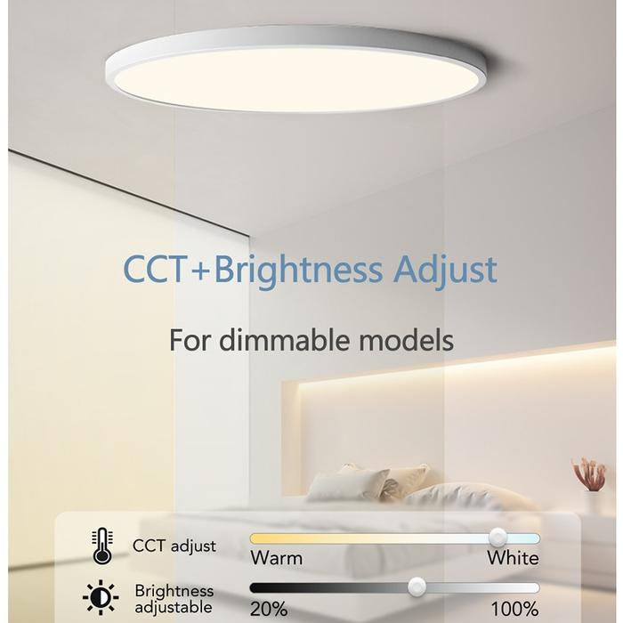 Jual Lampu LED Plafon Modern Ceiling Light 38W 40cm Dimmable 3000-7000K ...