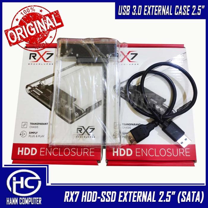 Jual RX7 HDD SSD Enclosure 2.5" SATA/ USB 3.0 EXTERNAL CASE/ CASING ...