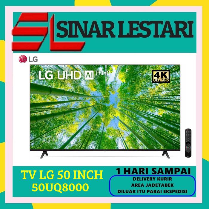 Promo LED TV LG 50UQ8000 SMART TV 50 INCH UHD REAL 4K THINQ AI ...