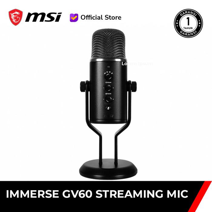 Promo MSI IMMERSE GV60 STREAMING MIC Cicil 0% 3x - Jakarta Utara - MSI ...