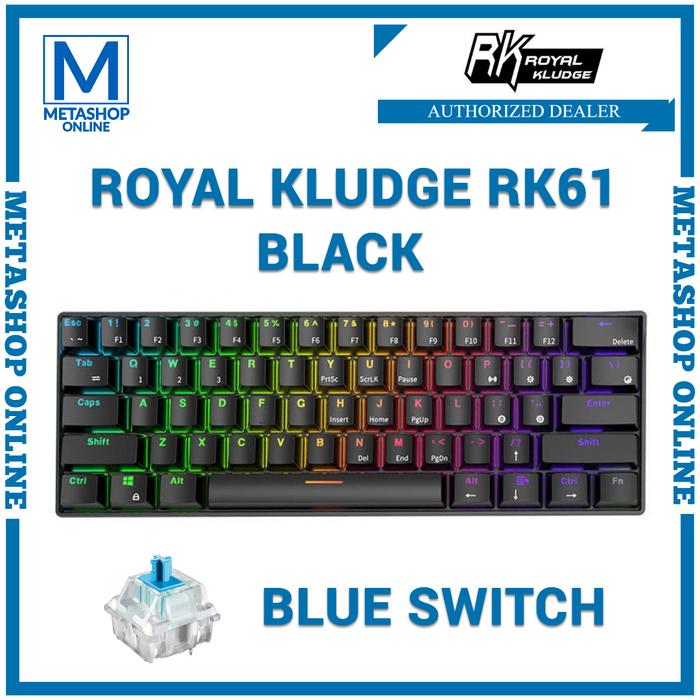 Jual Royal Kludge Rk61 Wireless Mechanical Keyboard Gaming 60% Hotswap ...