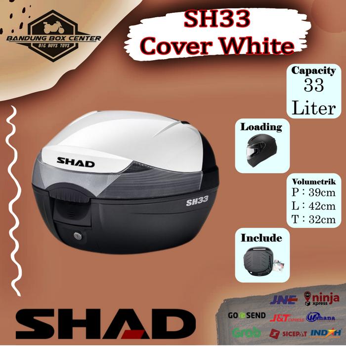 Jual Box Motor Box Touring Shad SH33 Putih Box Shad SH33 White Box ...