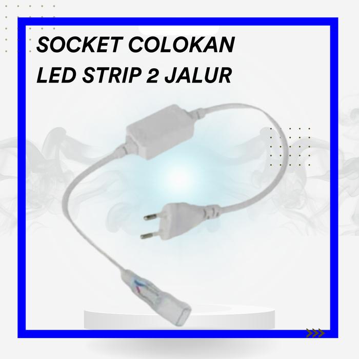 Jual Socket colokan jack lampu selang Led strip 2 jalur - Kota Medan ...