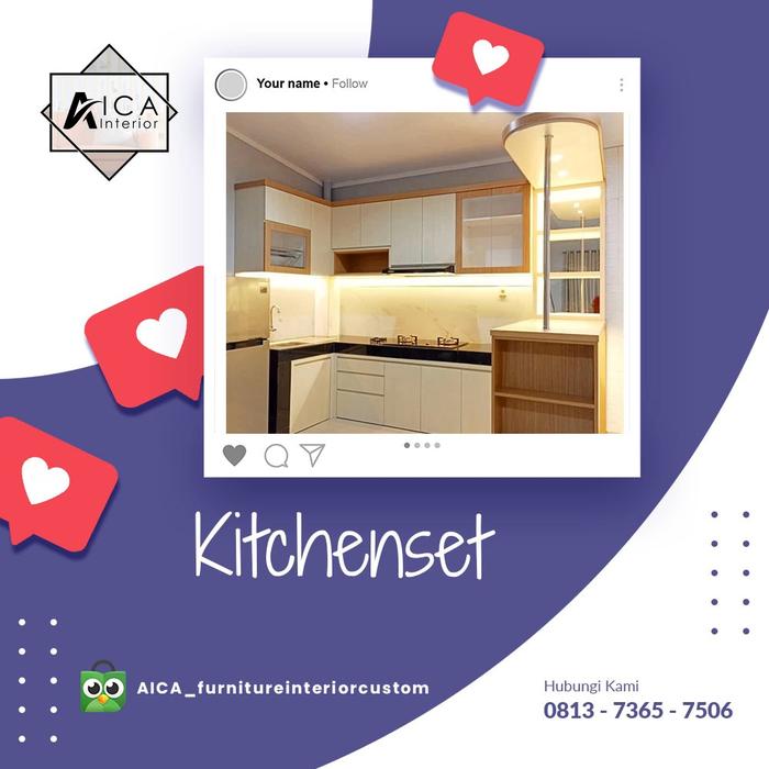 Jual kitchen set minimalis - Kab. Bogor - AICA_furnitureinteriorcustome ...