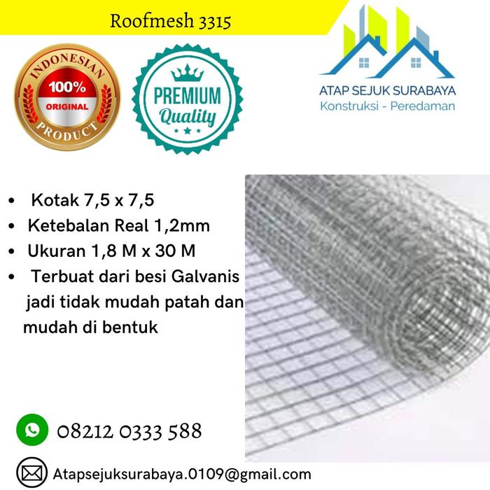 Jual Roof mesh 3315 galvanis premium 1.8 x 30m - Kota Surabaya - Atap ...