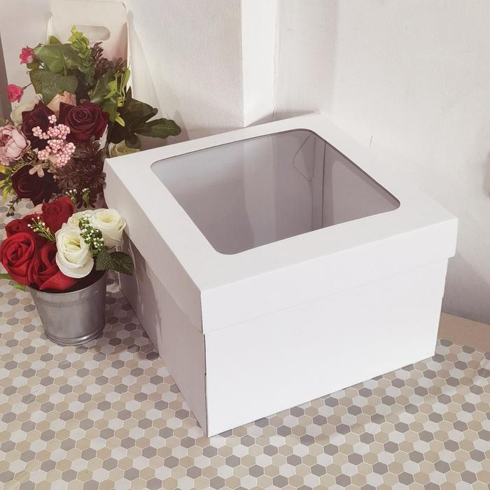 Promo KOTAK KUE TART - CAKE BOX - DUS KADO 30x30x20 (JENDELA) - WK ...