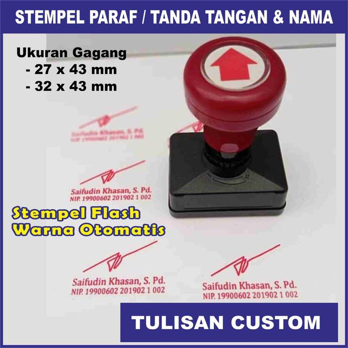 Jual Stempel Paraf Tanda Tangan Stempel Warna - Kab. Rembang - GLORY ...