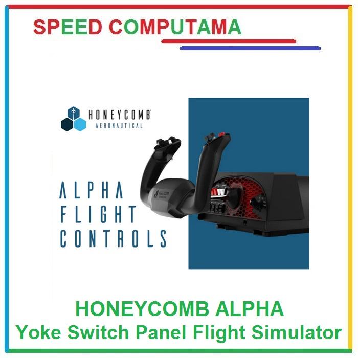 Jual Honeycomb Alpha Flight Yoke Switch Panel Flight Simulator Joystick ...